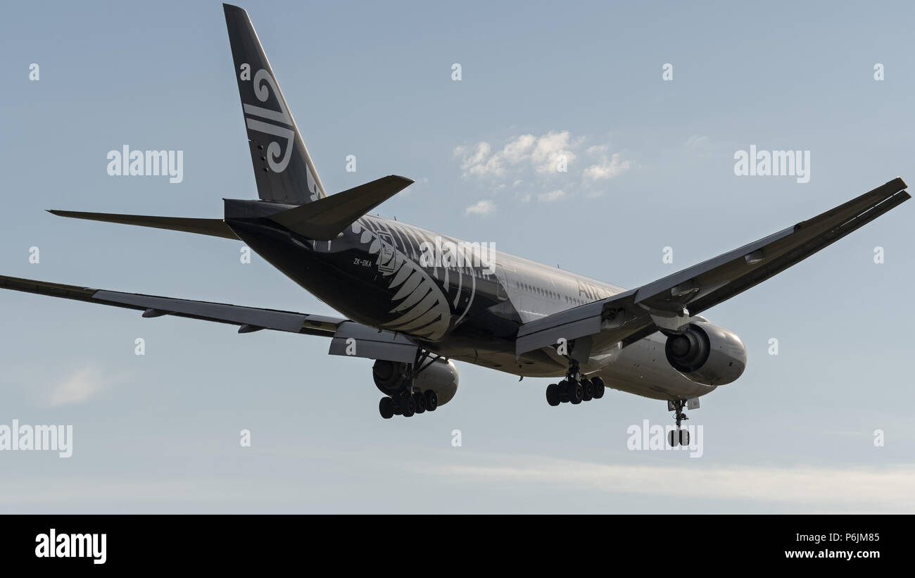 Richmond, British Columbia, Canada. 20th June, 2018. An Air New Zealand ...