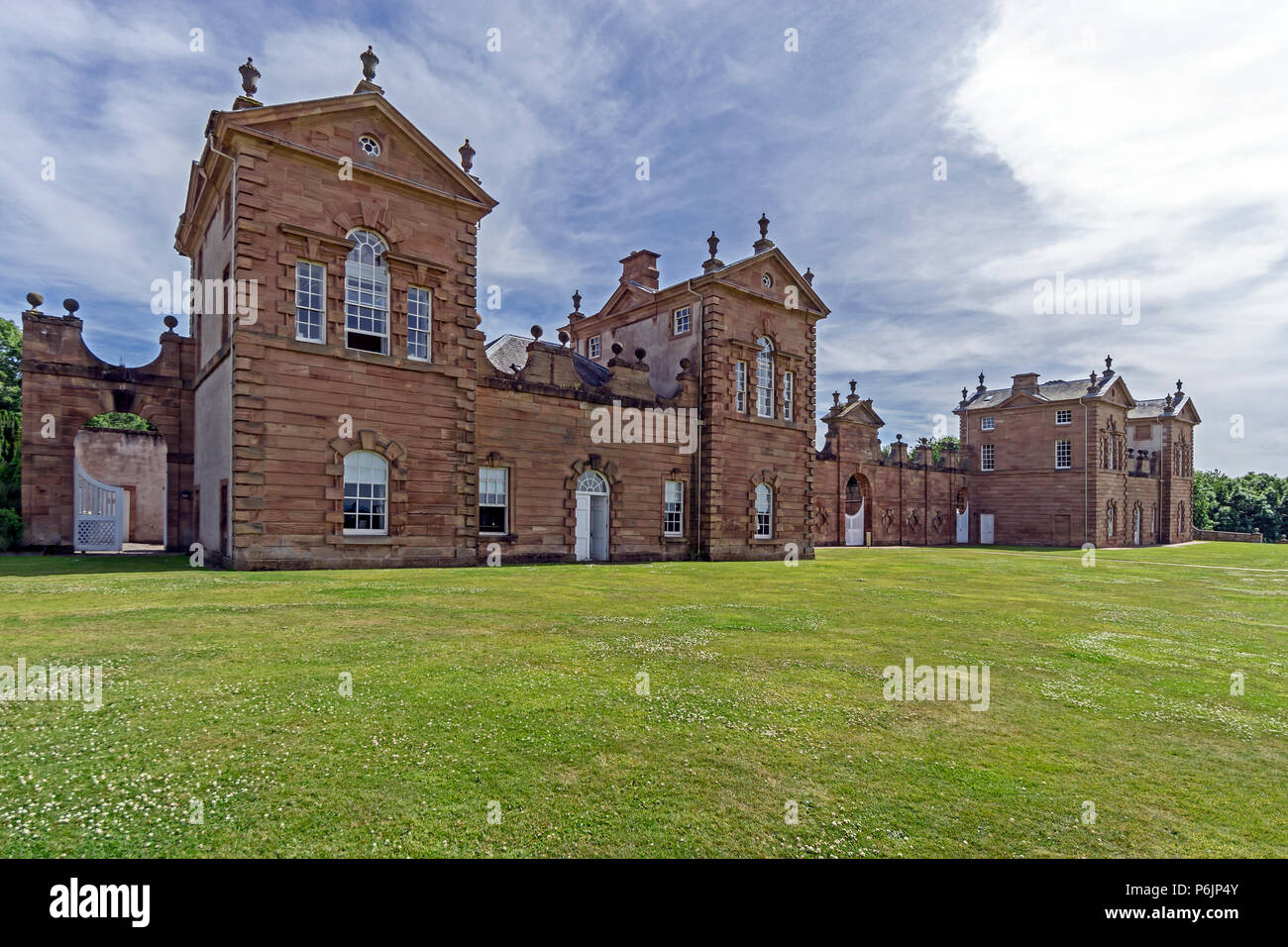 Frontal view of Chatelherault Estate in Chatelherault Country Park ...