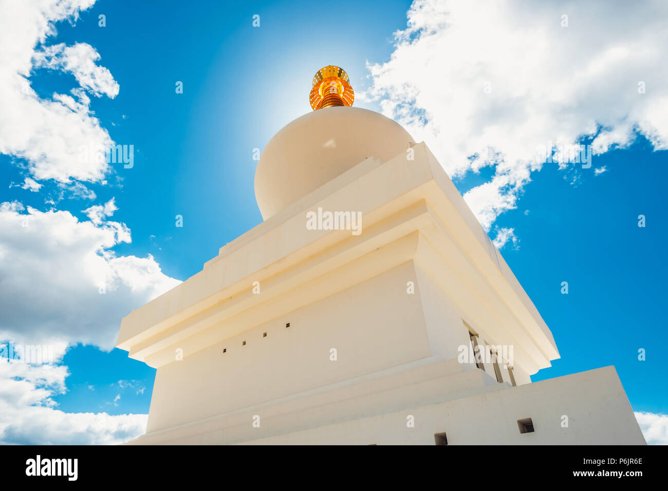Stupa, exterior view of a buddhist temple Stock Photo - Alamy