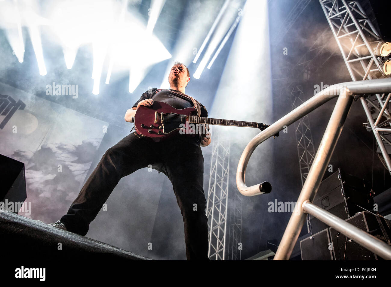 Norway, Halden - June 22, 2018. The Norwegian black metal and heavy ...