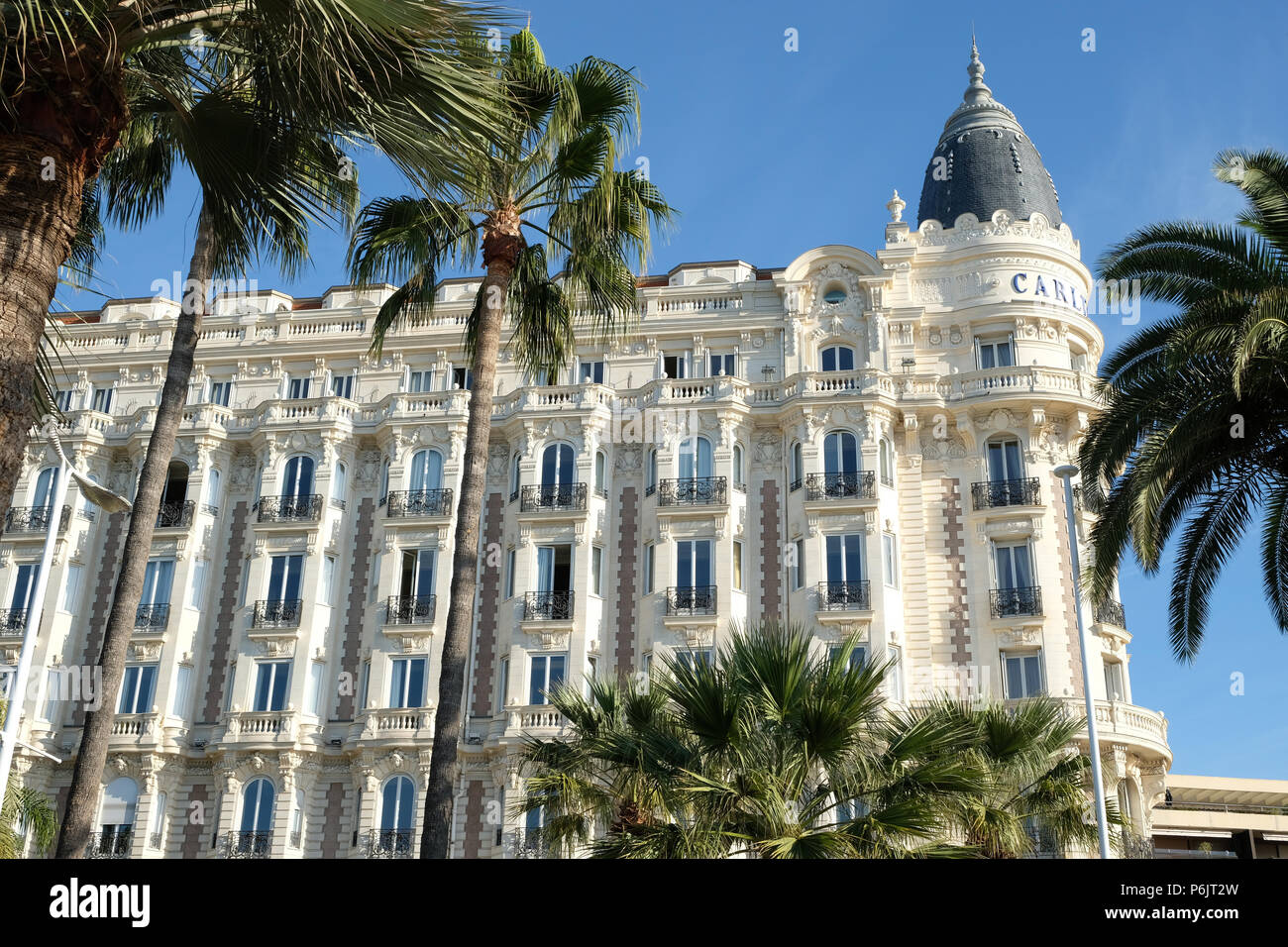 Cannes, France - October 25, 2017 : front view of the famous corner ...