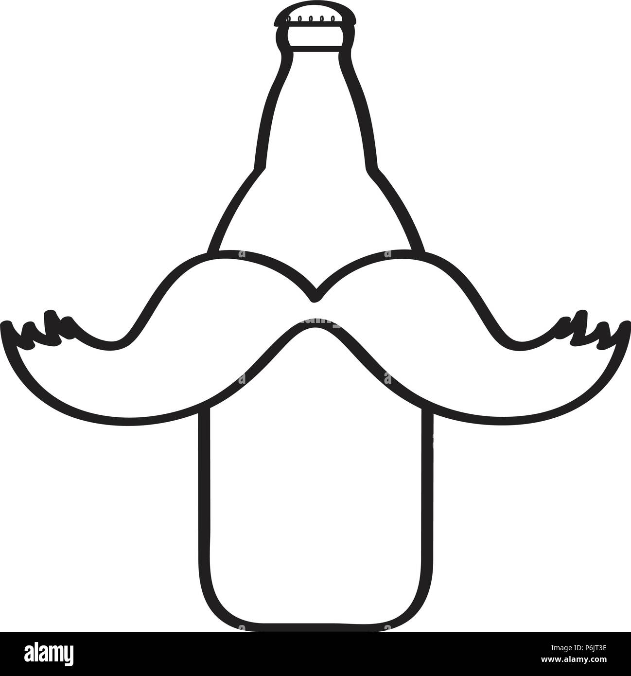 Hipster beer outline Stock Vector Image & Art - Alamy