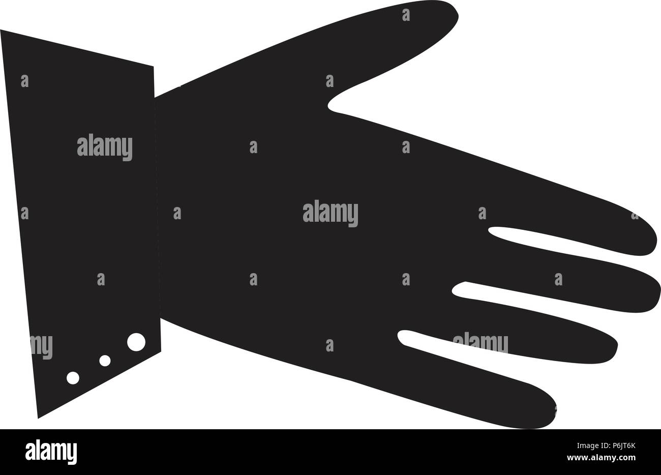 Isolated hand silhouette Stock Vector Image & Art - Alamy