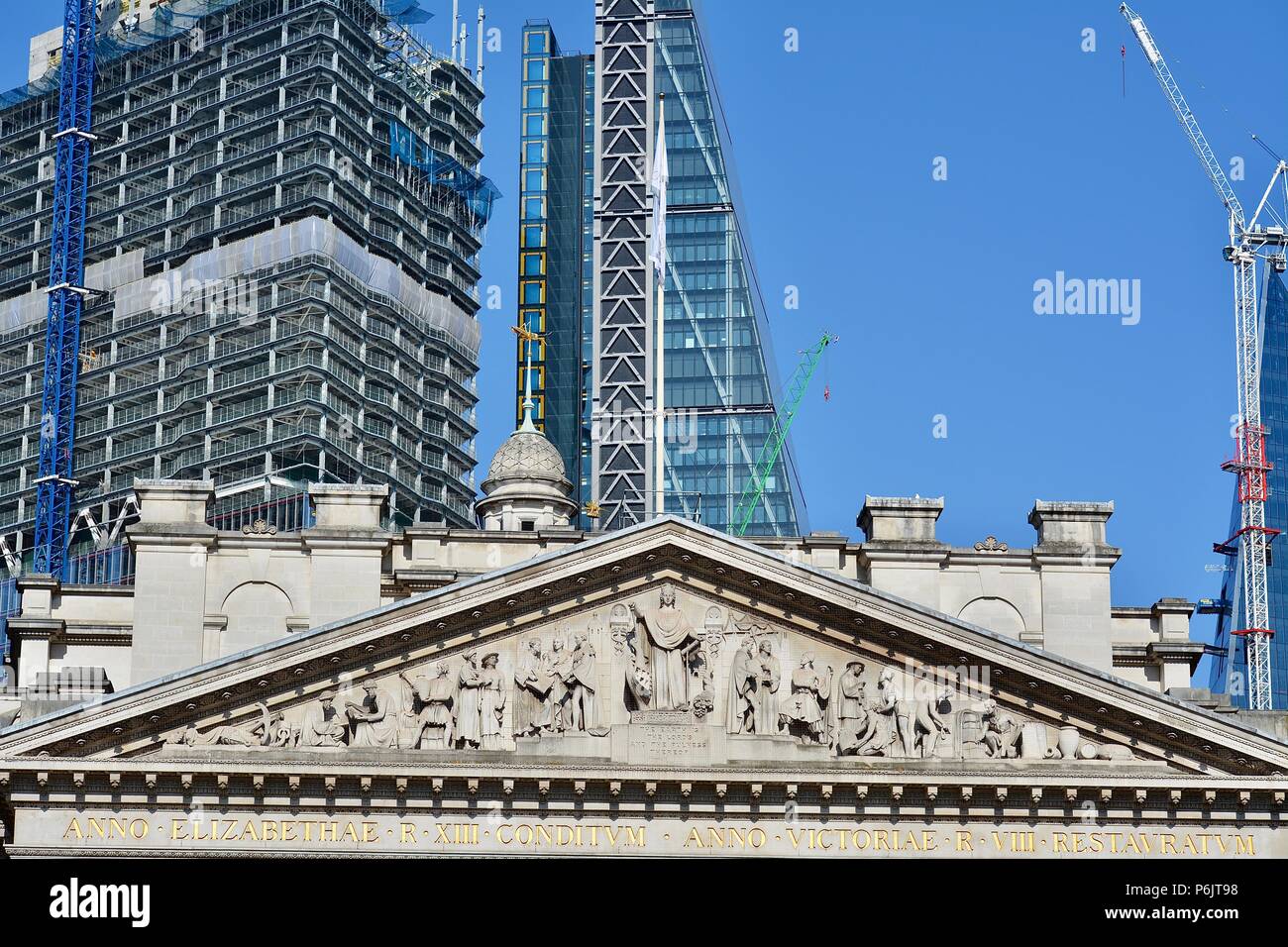 The Bank of England in Bank Square, City of London, London, United ...