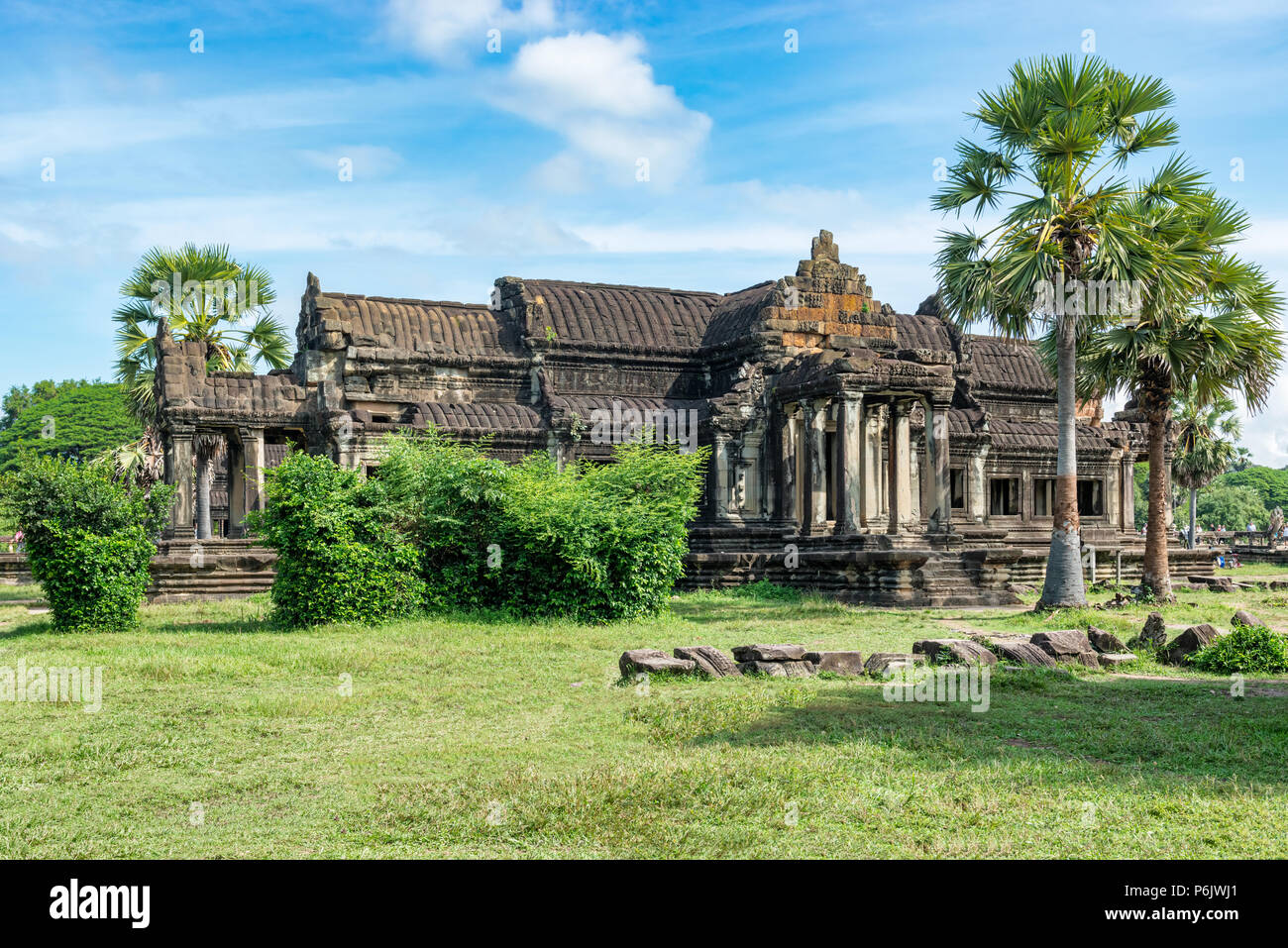 North Library building at Angkor Wat, Cambodia. It is the largest ...