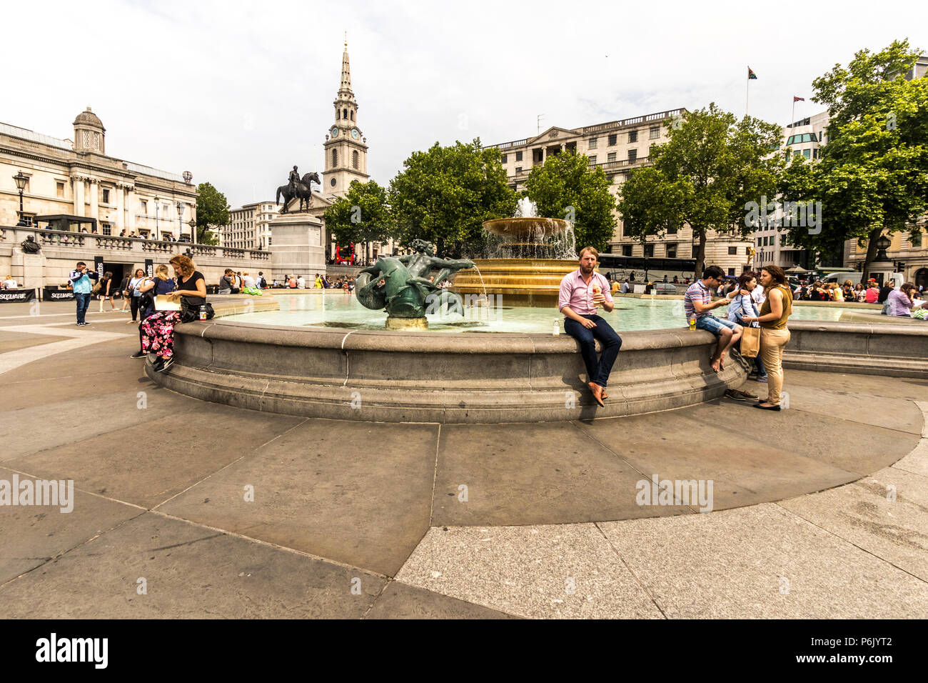 Trafalgar Square London United Kingdom Stock Photo - Alamy