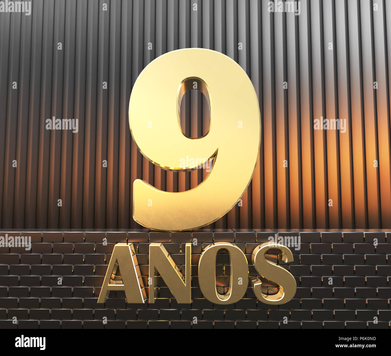 Birthday nine years poster hi-res stock photography and images - Alamy