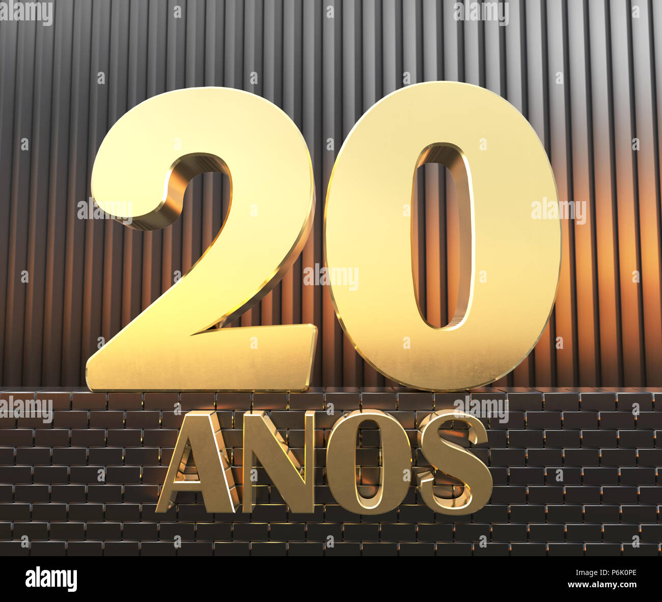 Twenty 20 years anniversary label hi-res stock photography and images ...
