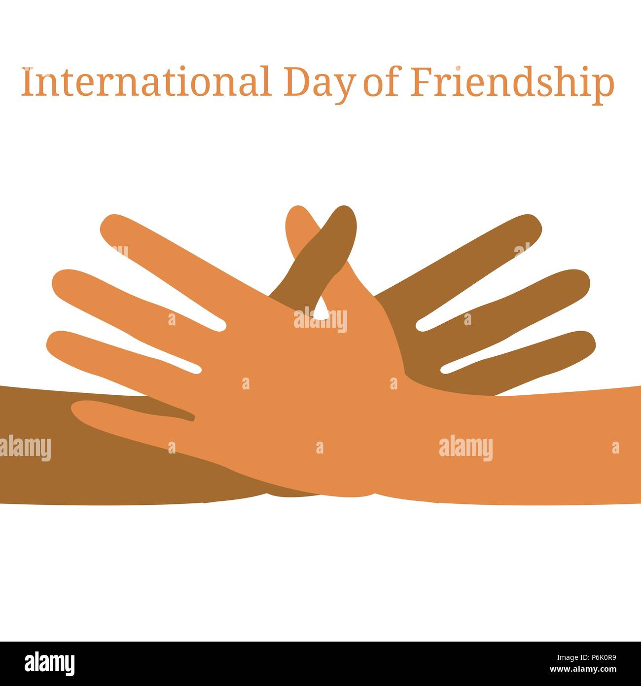 International Day of Friendship. 30 July. Concept of a peaceful holiday ...