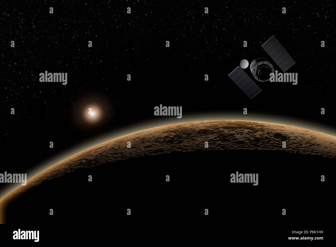 Unknown planet, stars and nebula in outer space Stock Photo - Alamy