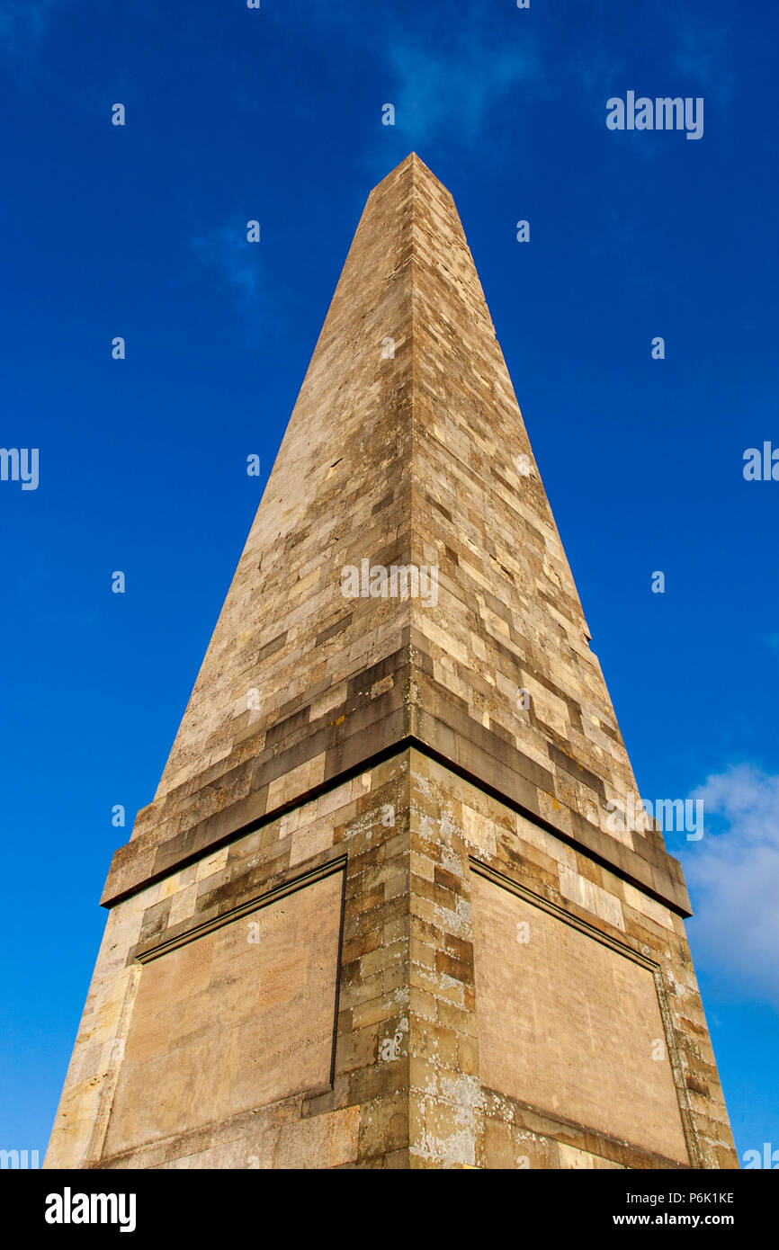 Eastnor Castle Obelisk in the Malvern Hills, Worcestershire, England ...