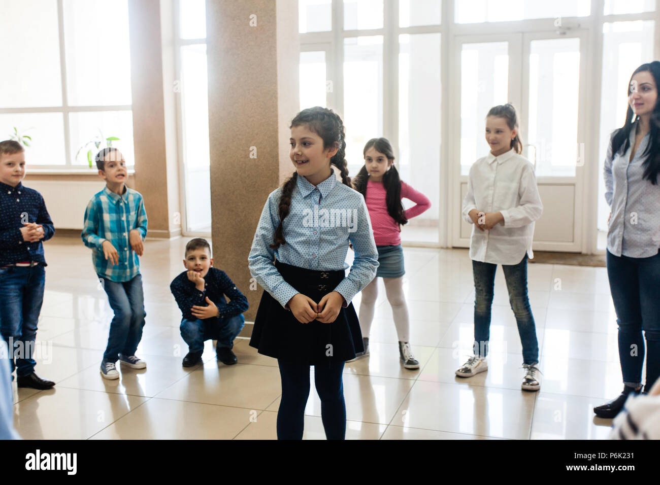 Children during break Stock Photo - Alamy
