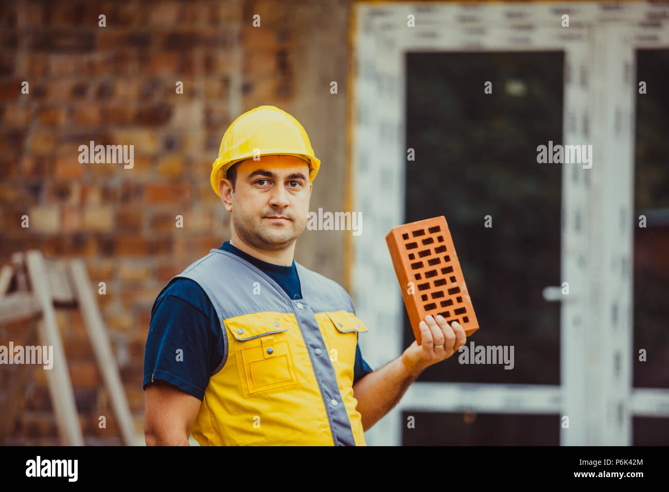 Demonstration of building materials Stock Photo - Alamy