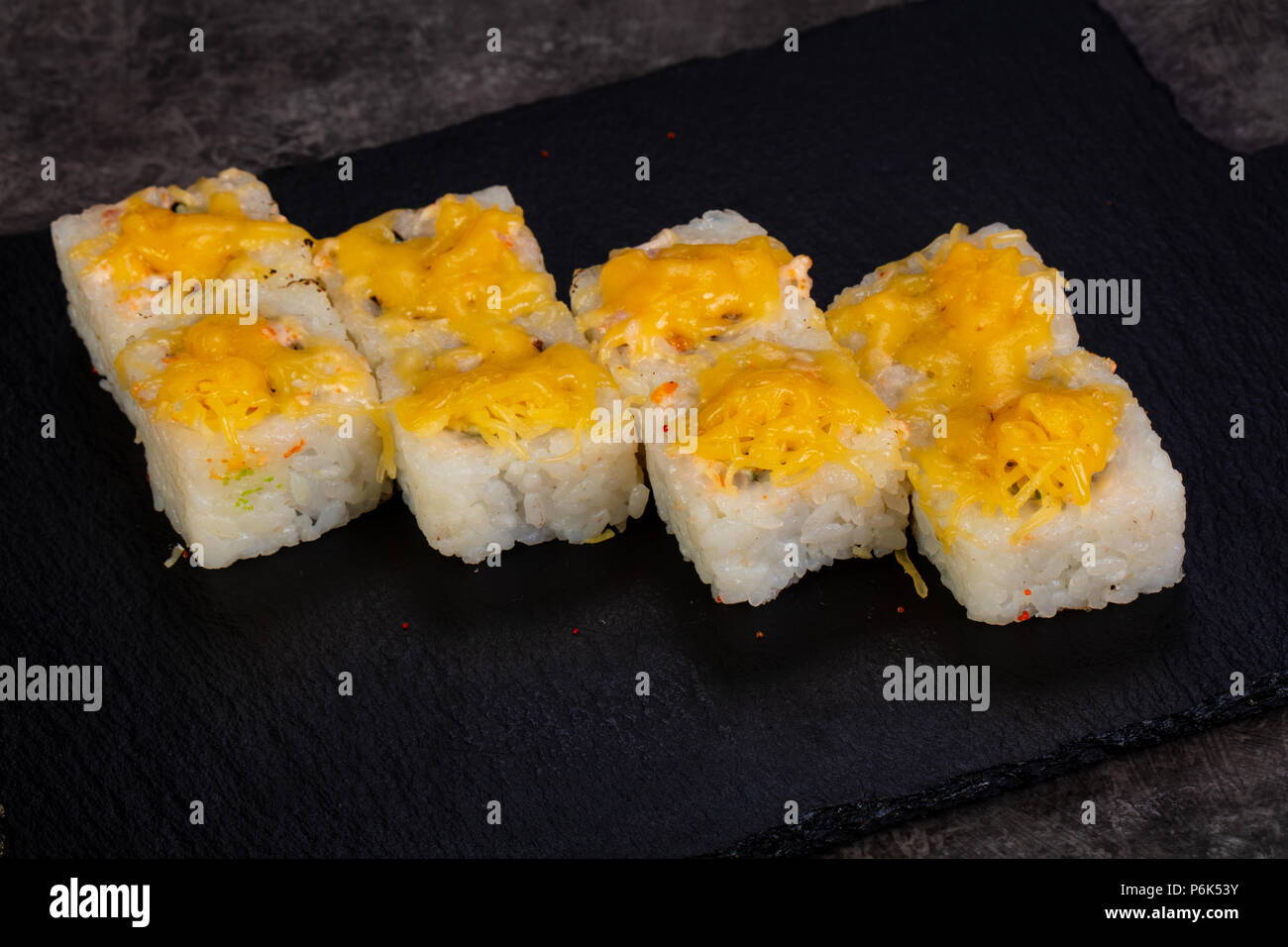 Japanese baked roll with rice Stock Photo - Alamy