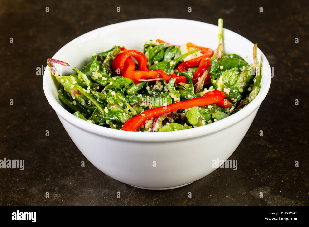 Salad with kinoa and vegetables Stock Photo - Alamy
