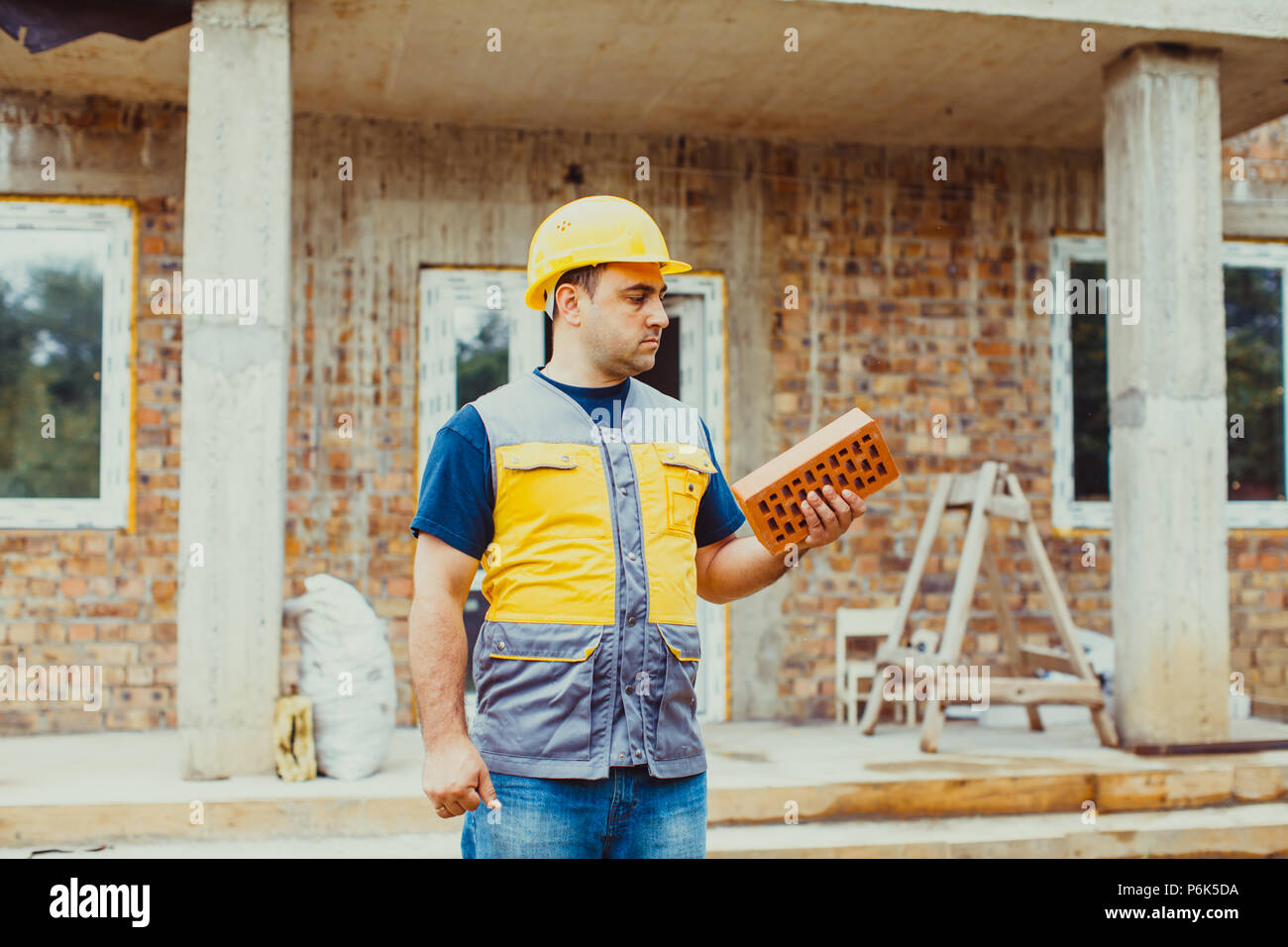 Inspection of materials for construction Stock Photo - Alamy
