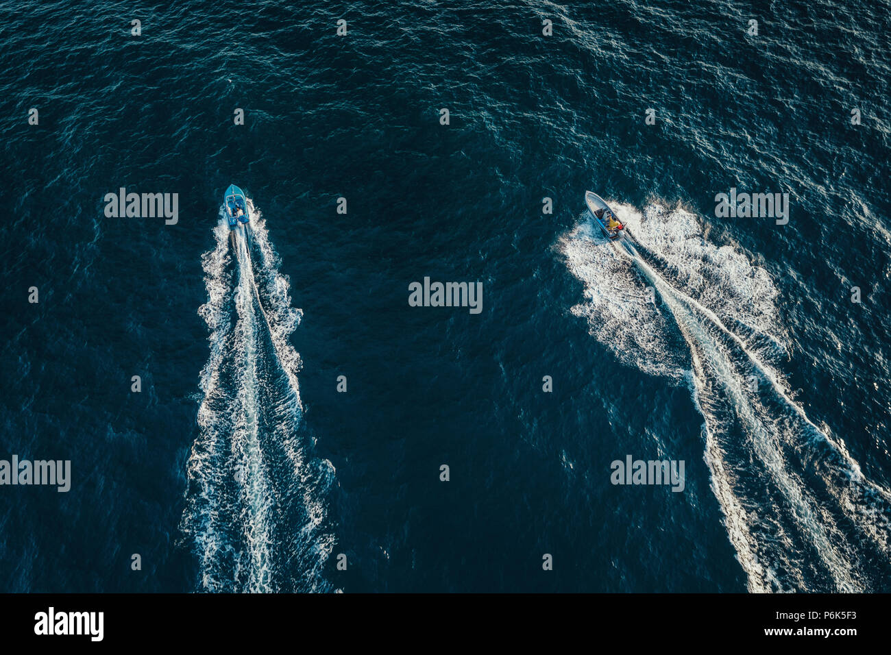 Speed boat on water aerial hi-res stock photography and images - Alamy
