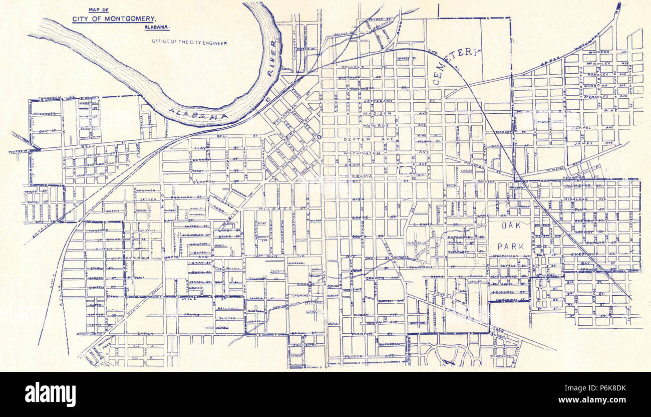 Vintage map of alabama hi-res stock photography and images - Alamy