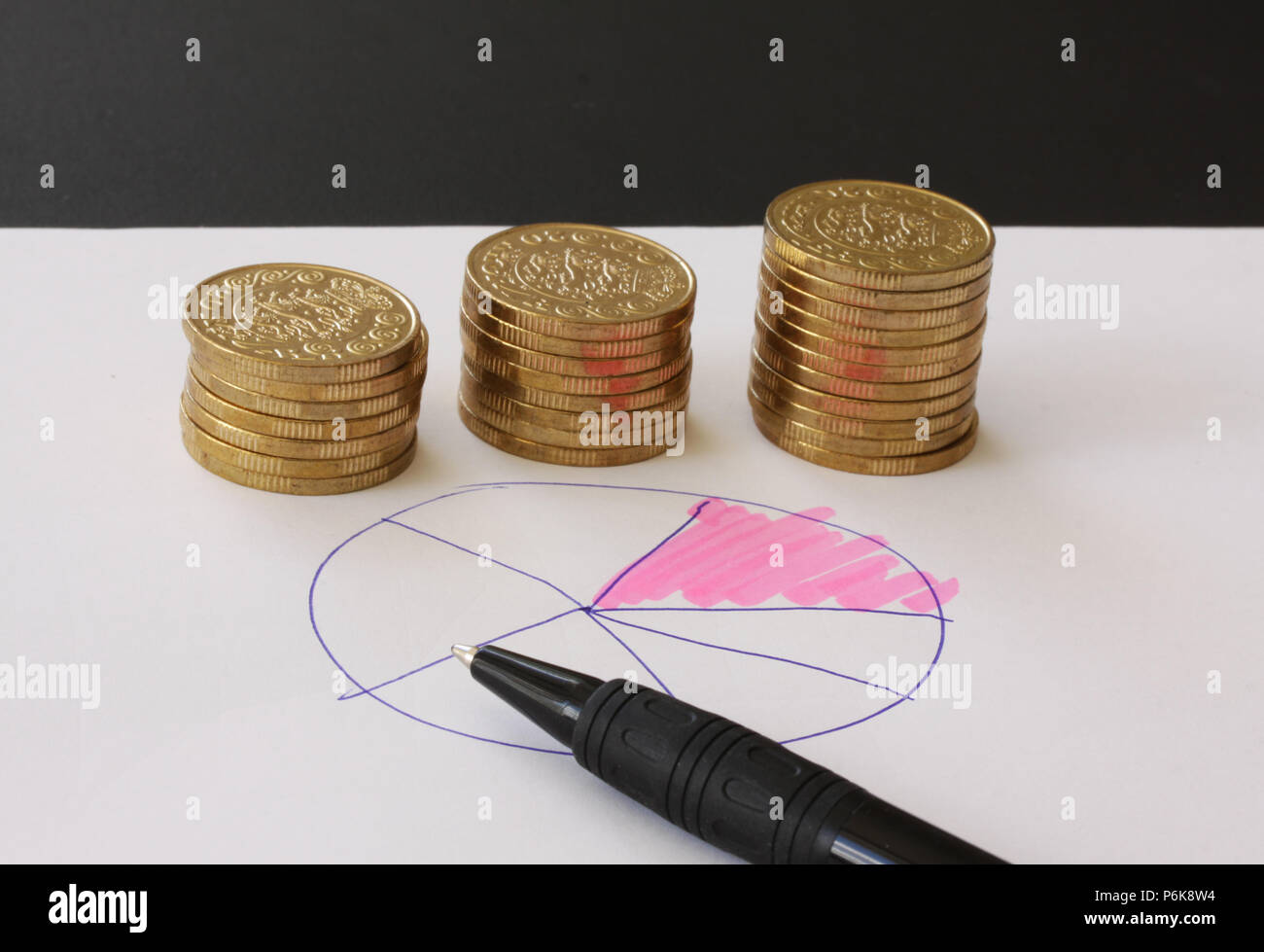 Pie chart education infographic hi-res stock photography and images - Alamy