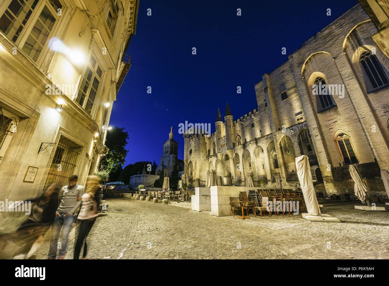 Palacio de los Papas, gotico medieval,Avignon,Francia, Europa Stock ...