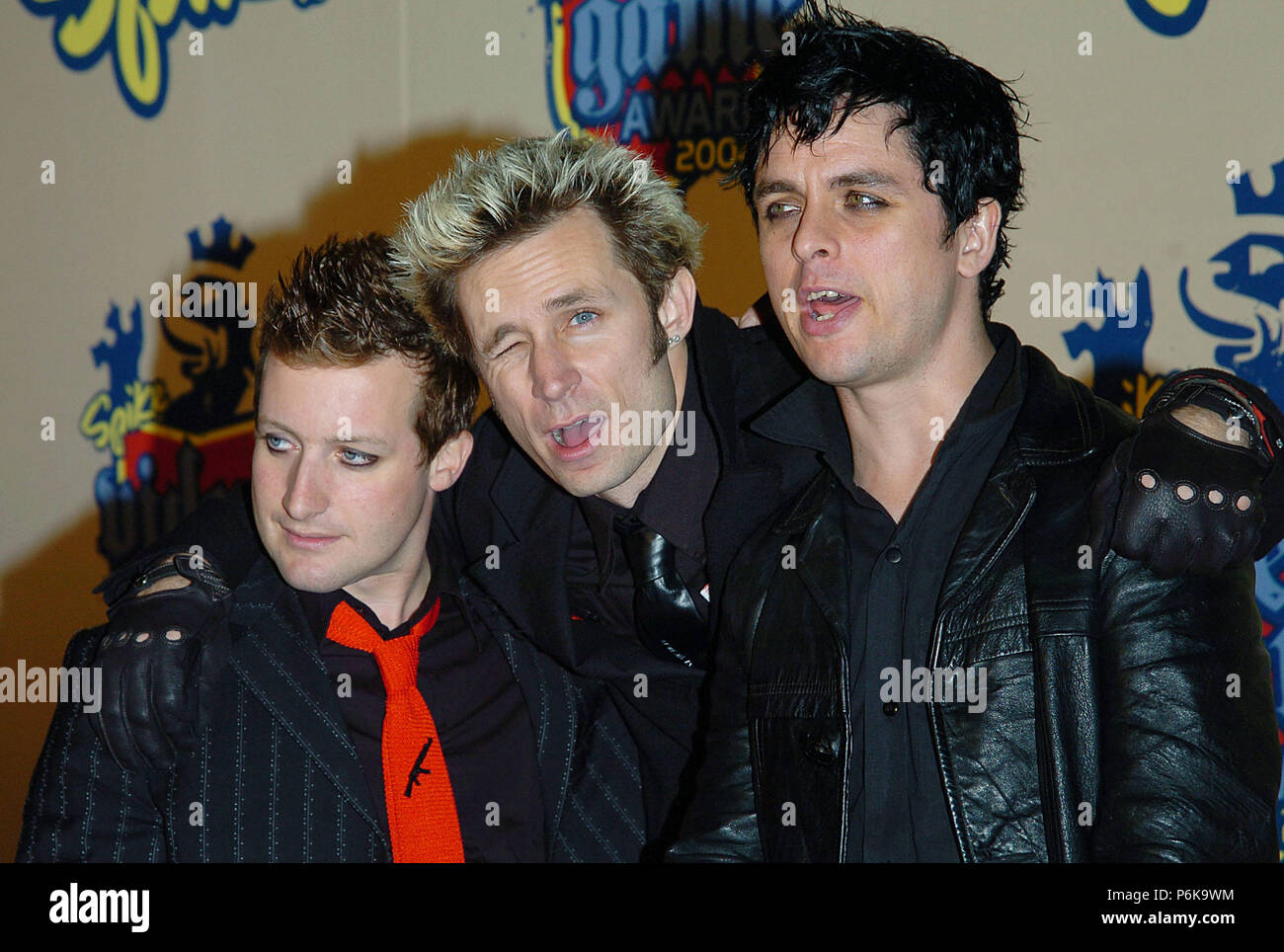 Green Day arriving at the Spike TV Video Game Awards at the Santa ...