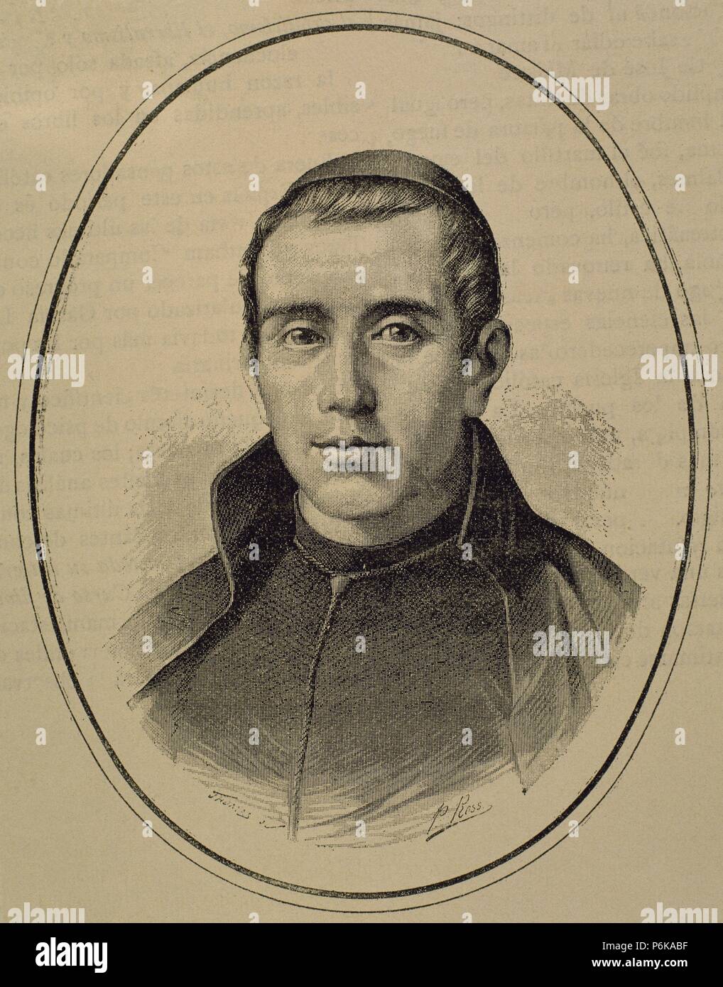 Jaime Balmes (1810-1848). Spanish Catholic priest known for his ...