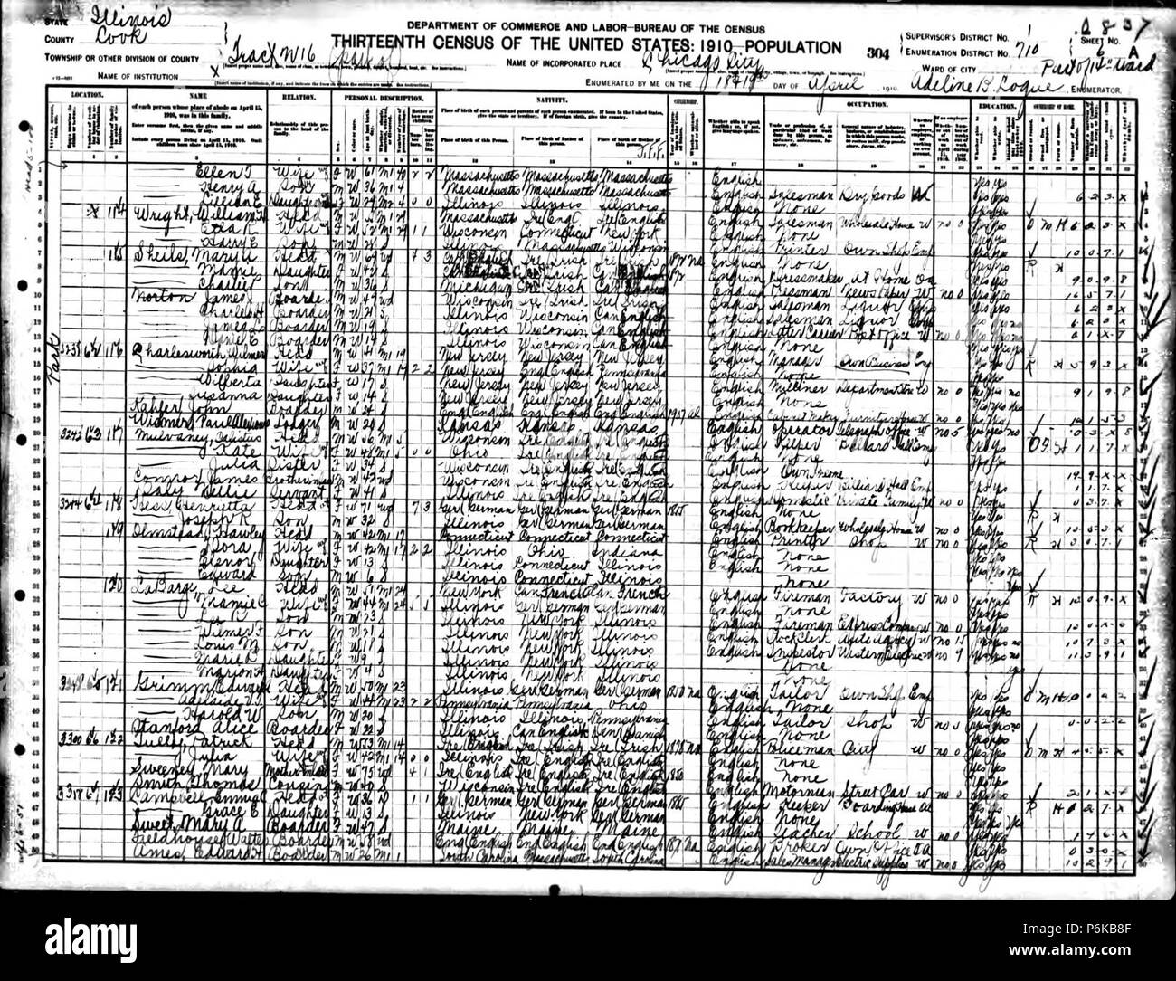 1910 census hi-res stock photography and images - Alamy