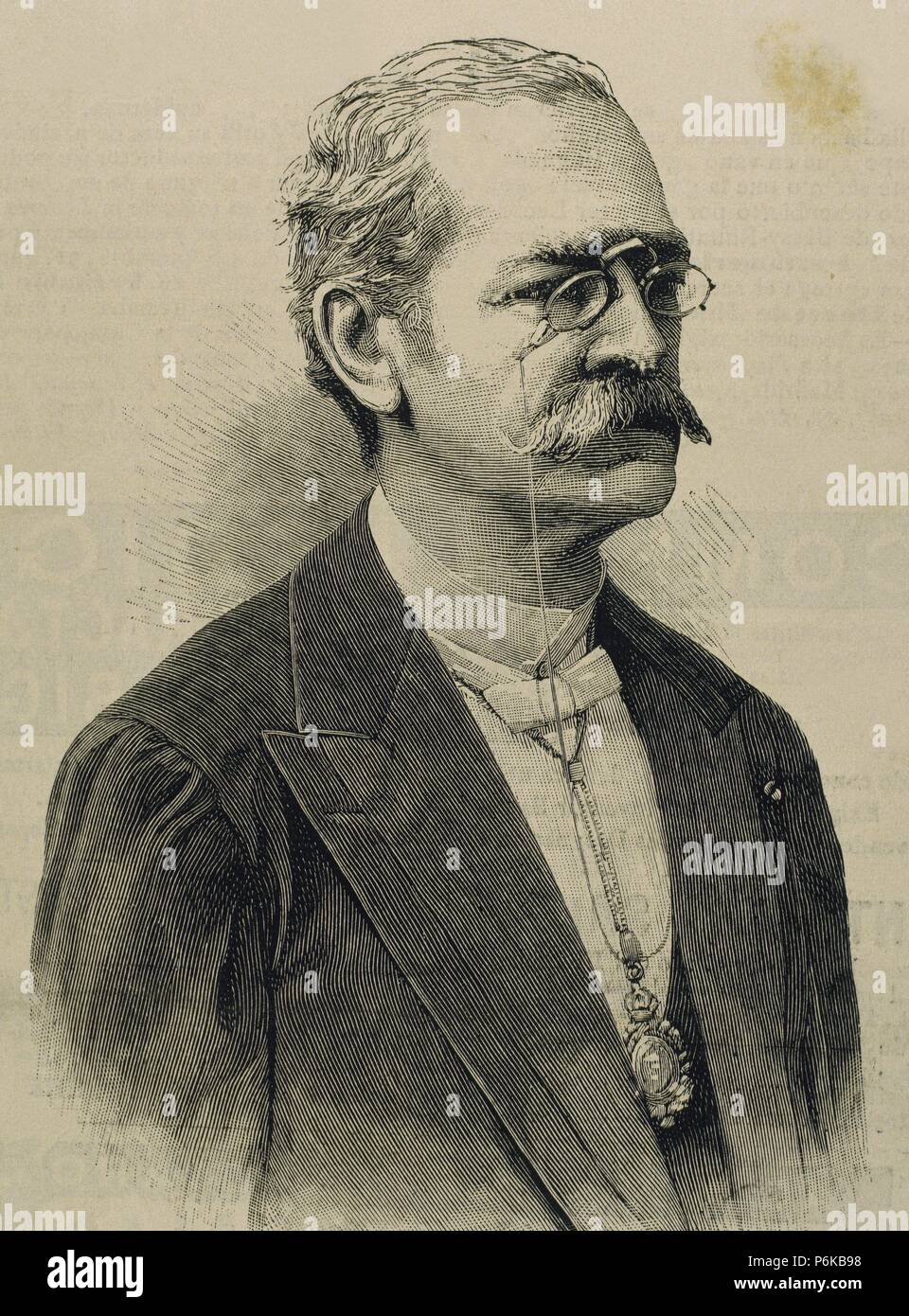 Ricardo Palma (1833-1919). Peruvian author, scholar, librarian and ...