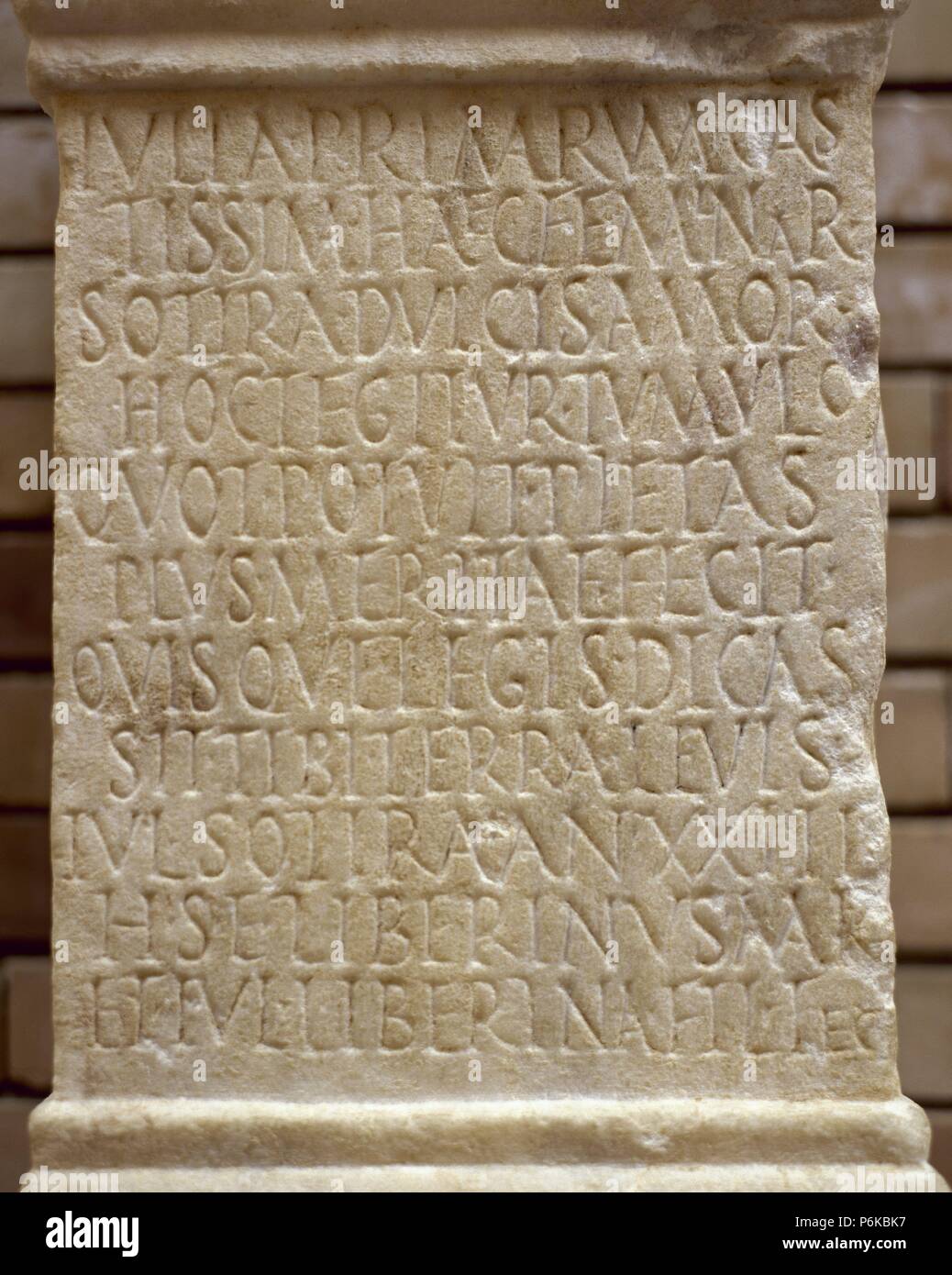 Roman Art. Ara of Iulia Primarum Sotira. Sculpted in white marble and ...