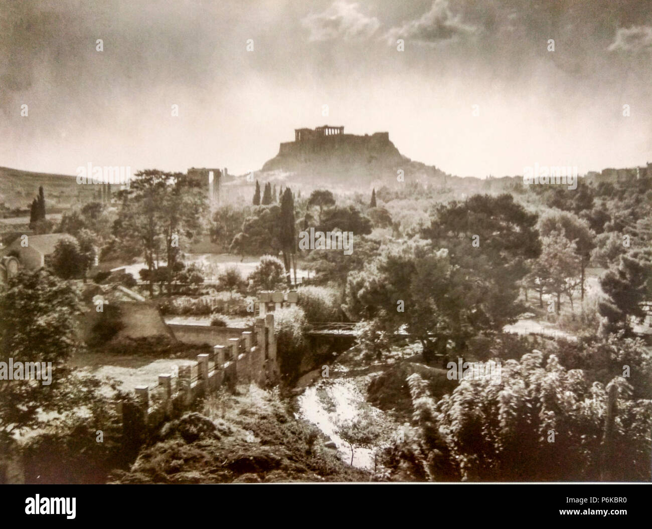 1910 Frédéric Boissonnas Olympio Acropolis Athens Greece Stock Photo ...
