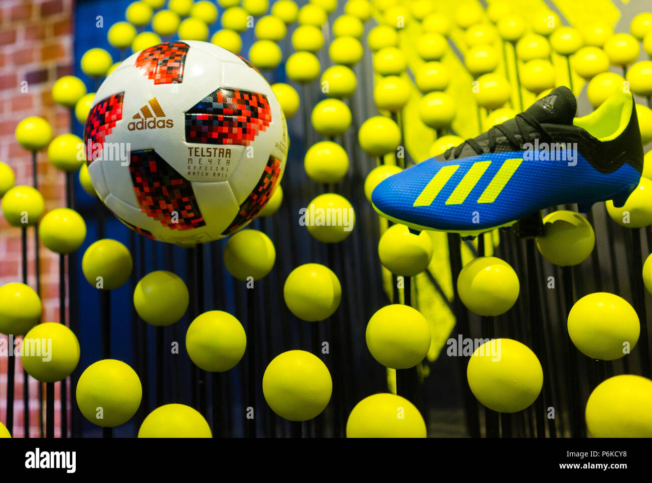 June 30, 2018. The official ball for the FIFA World Cup 2018 football ...