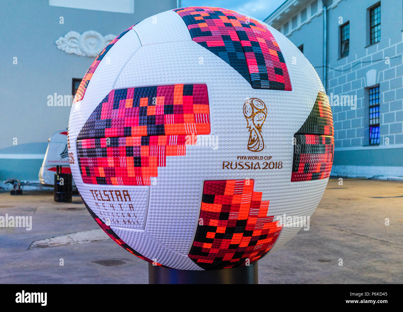 June 30, 2018. The official ball for the FIFA World Cup 2018 football ...