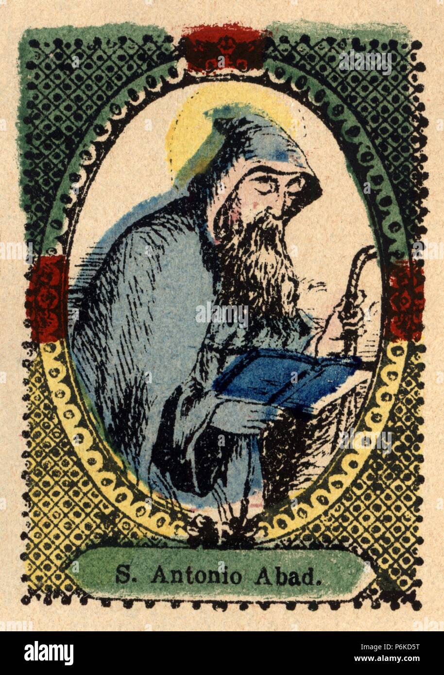San Antonio Abad (251-356), monje cristiano, fundador del movimiento ...