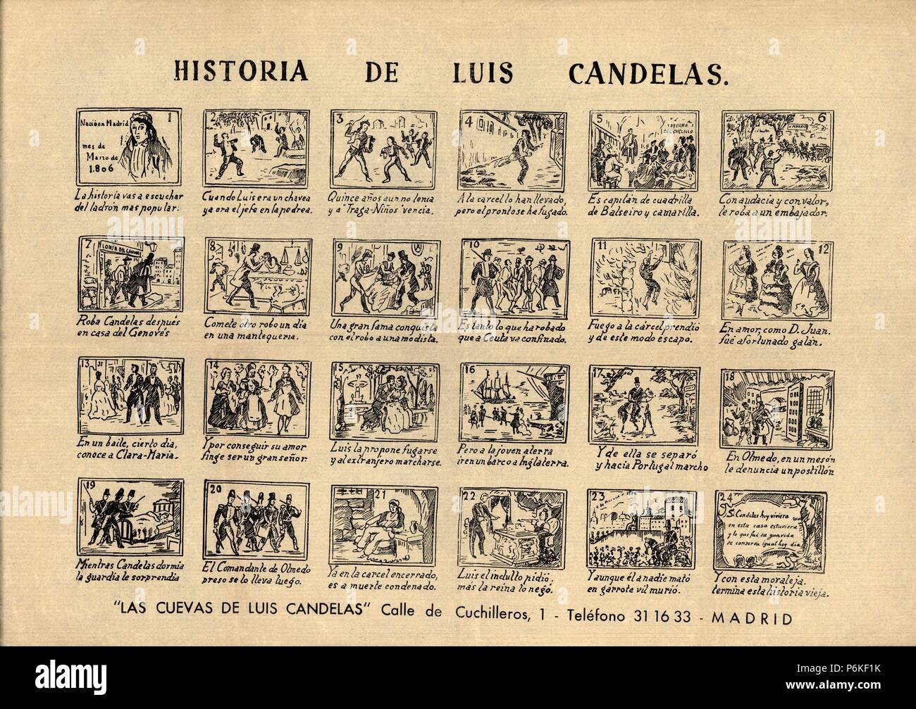 Aleluya con la Historia de Luis Candelas. Publicada en Madrid, años ...