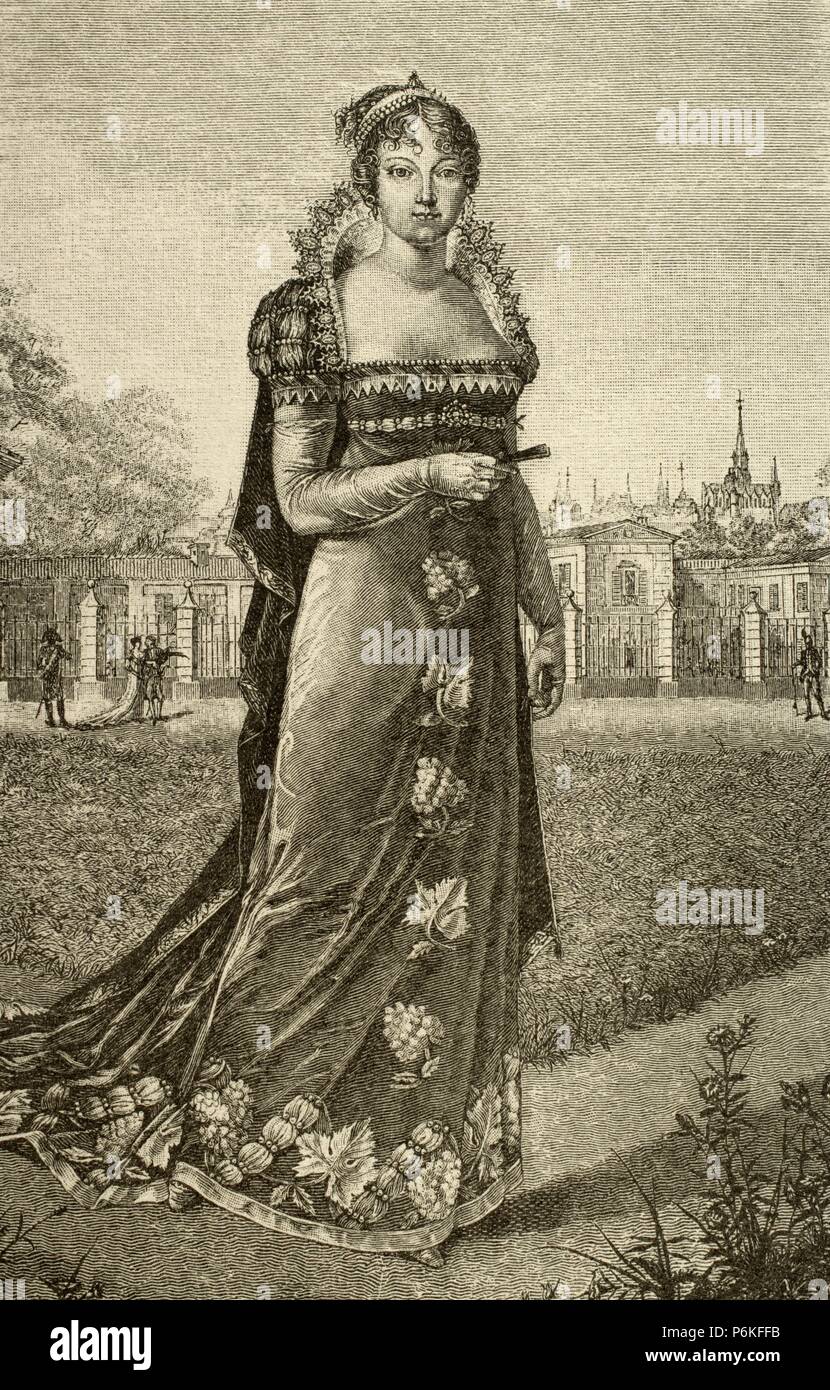 Marie Louise of Austria (1791-1847). Austrian archduchess who reigned ...