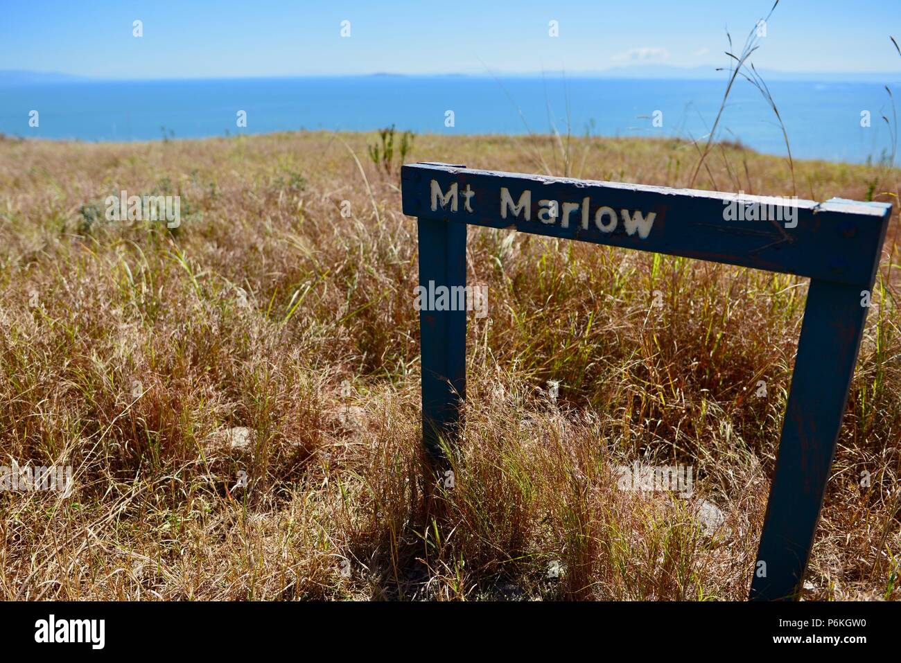 Mount Marlow sign, Many peaks hike to Mount Marlow, Townsville Town ...