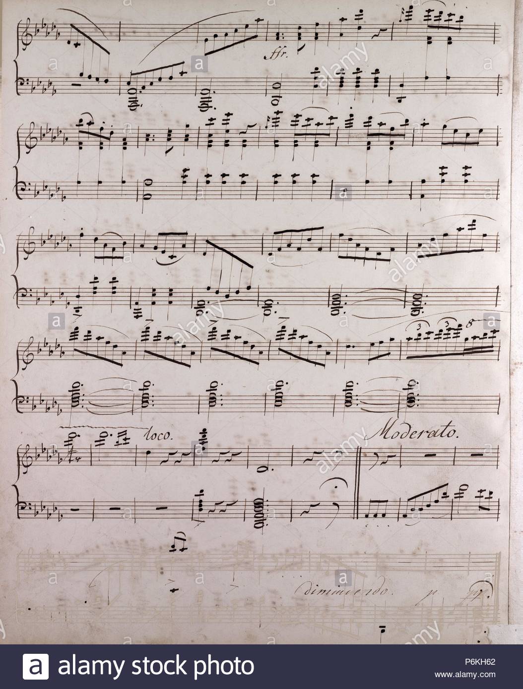 Handwritten Sheet Music Stock Photos & Handwritten Sheet Music Stock ...