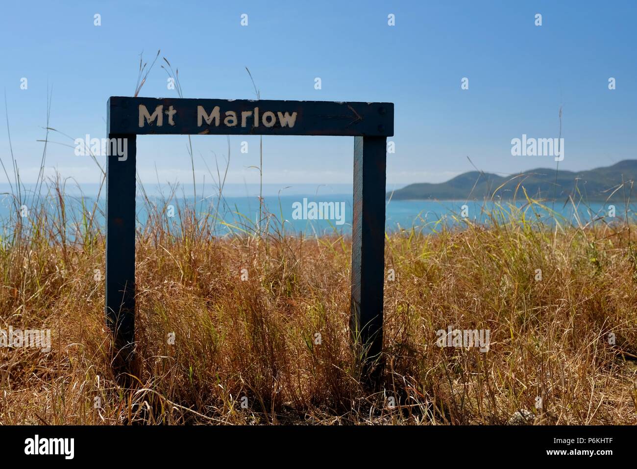 Mount Marlow sign, Many peaks hike to Mount Marlow, Townsville Town ...