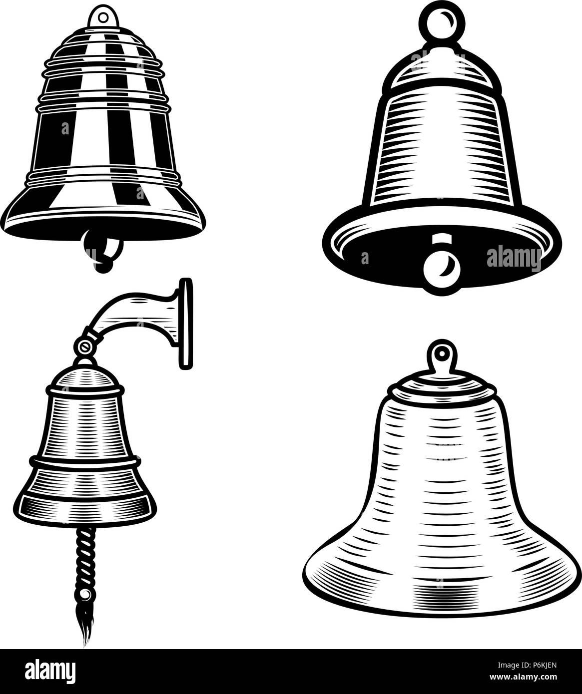 Cartoon ship bell Black and White Stock Photos & Images - Alamy