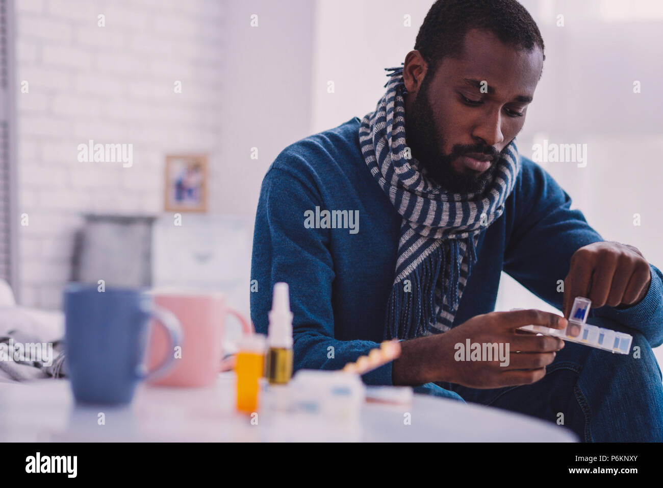 Serious bearded ethnic male hi-res stock photography and images - Alamy