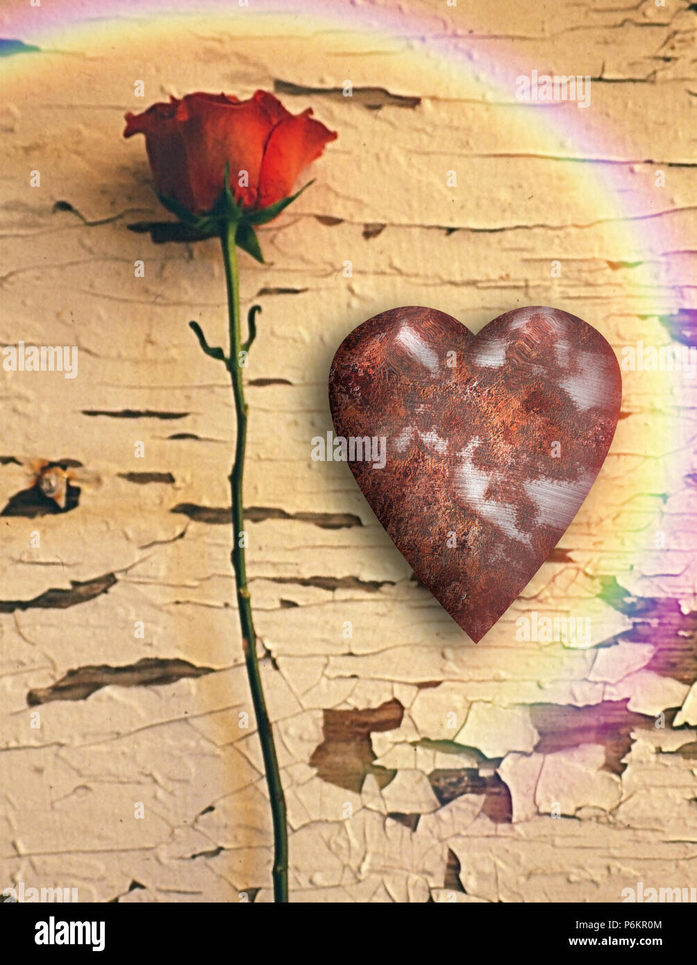 Red lock heart fixed hi-res stock photography and images - Alamy