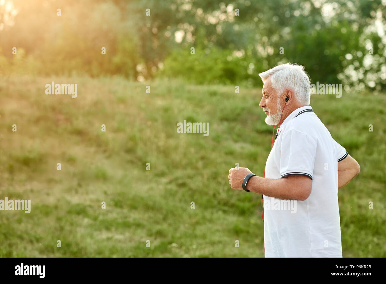 Old man running young hi-res stock photography and images - Alamy