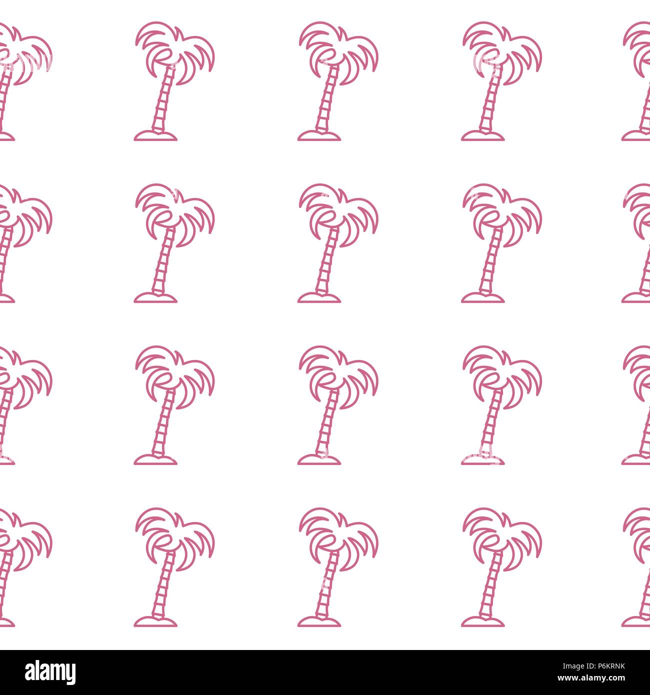 Seamless pattern with palm trees. Design for postcard, invitation ...