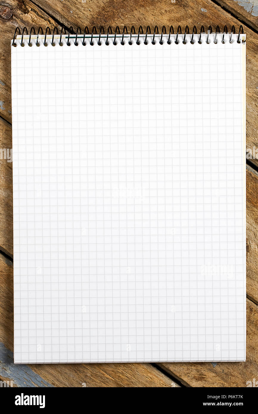 Blank squared page spiral notebook hi-res stock photography and images ...