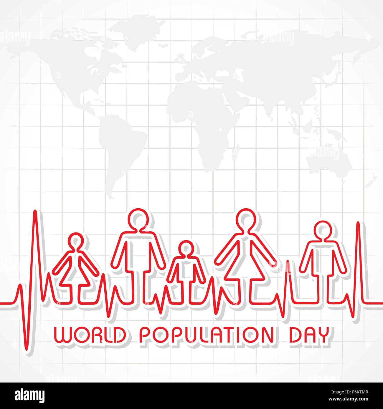 Illustration,Poster Or banner for World Population day Greeting Stock ...