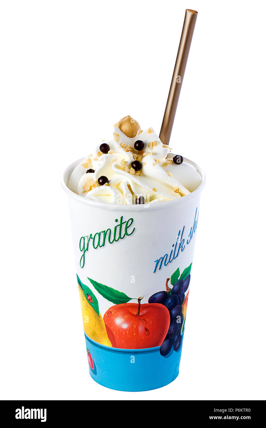 Frothy chocolate milkshake hi-res stock photography and images - Alamy