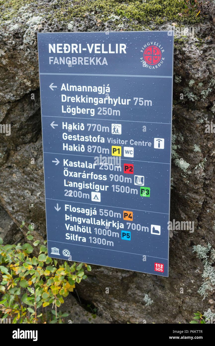 Waterfall waterfalls sign signs hi-res stock photography and images - Alamy