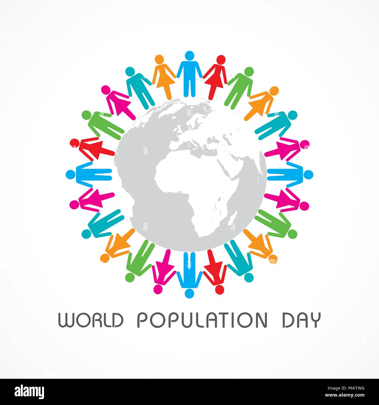 Illustration,Poster Or banner for World Population day Greeting Stock ...