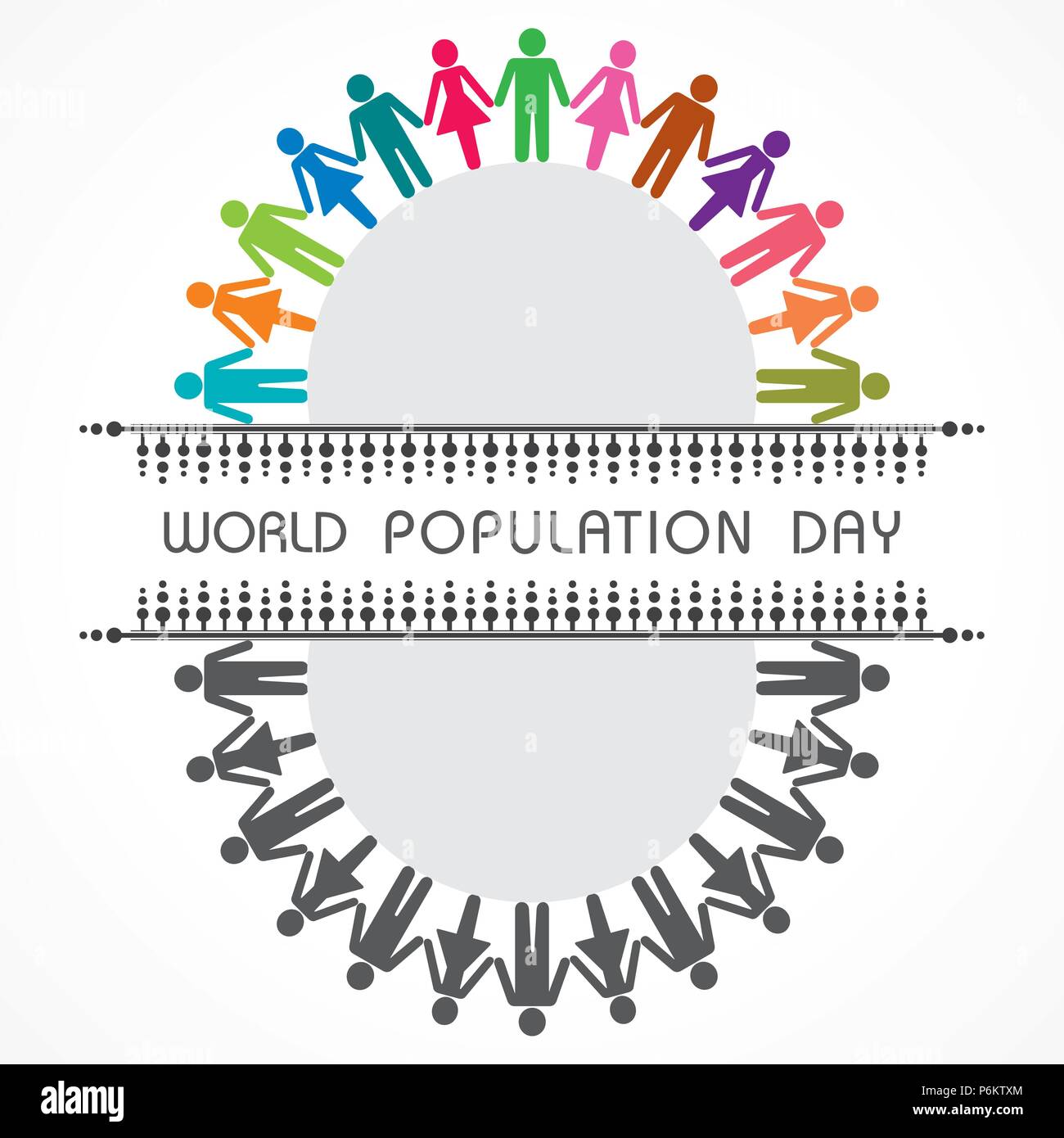 Illustration,Poster Or banner for World Population day Greeting Stock ...