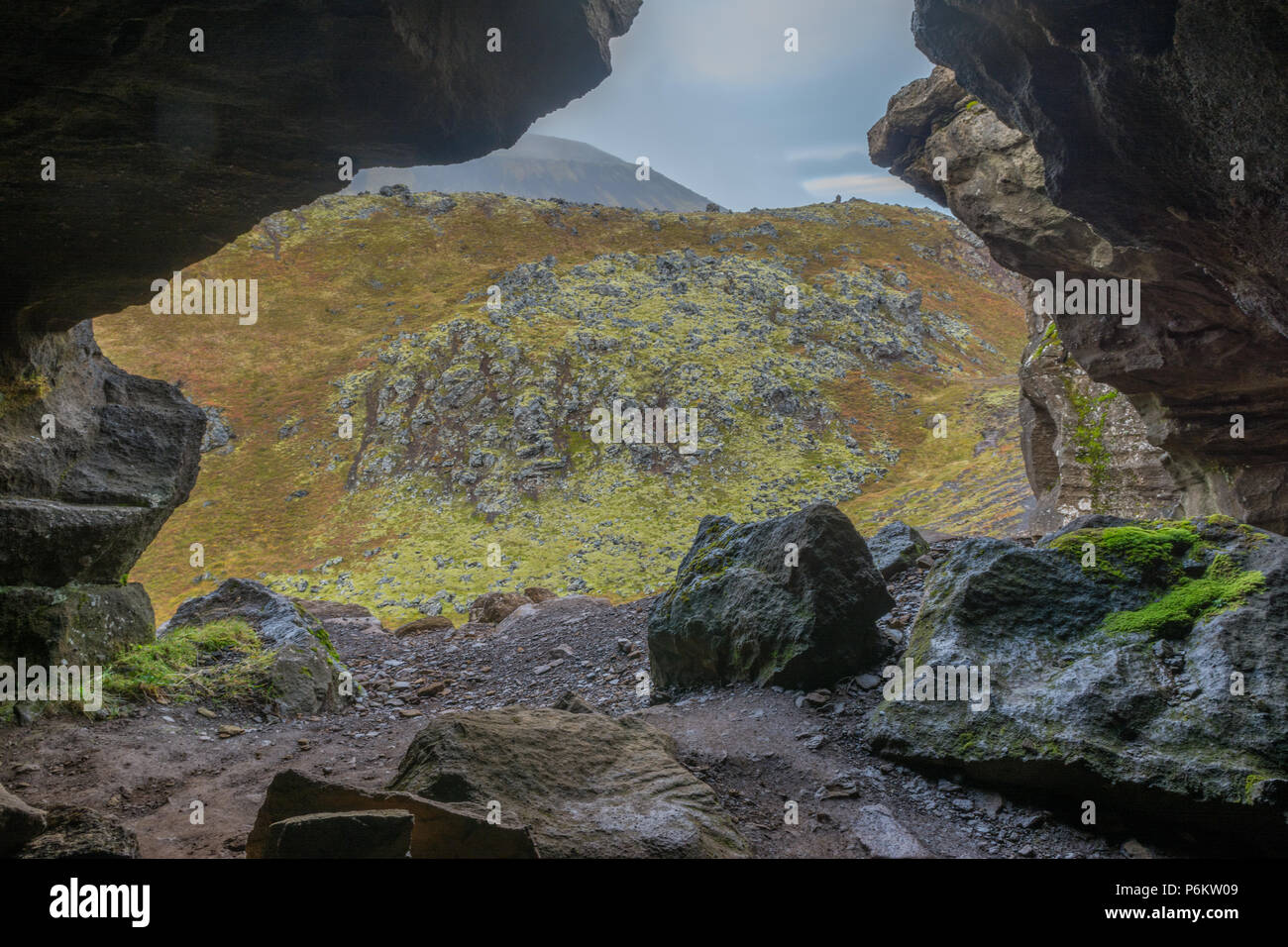 Songhellir cave Iceland Stock Photo - Alamy